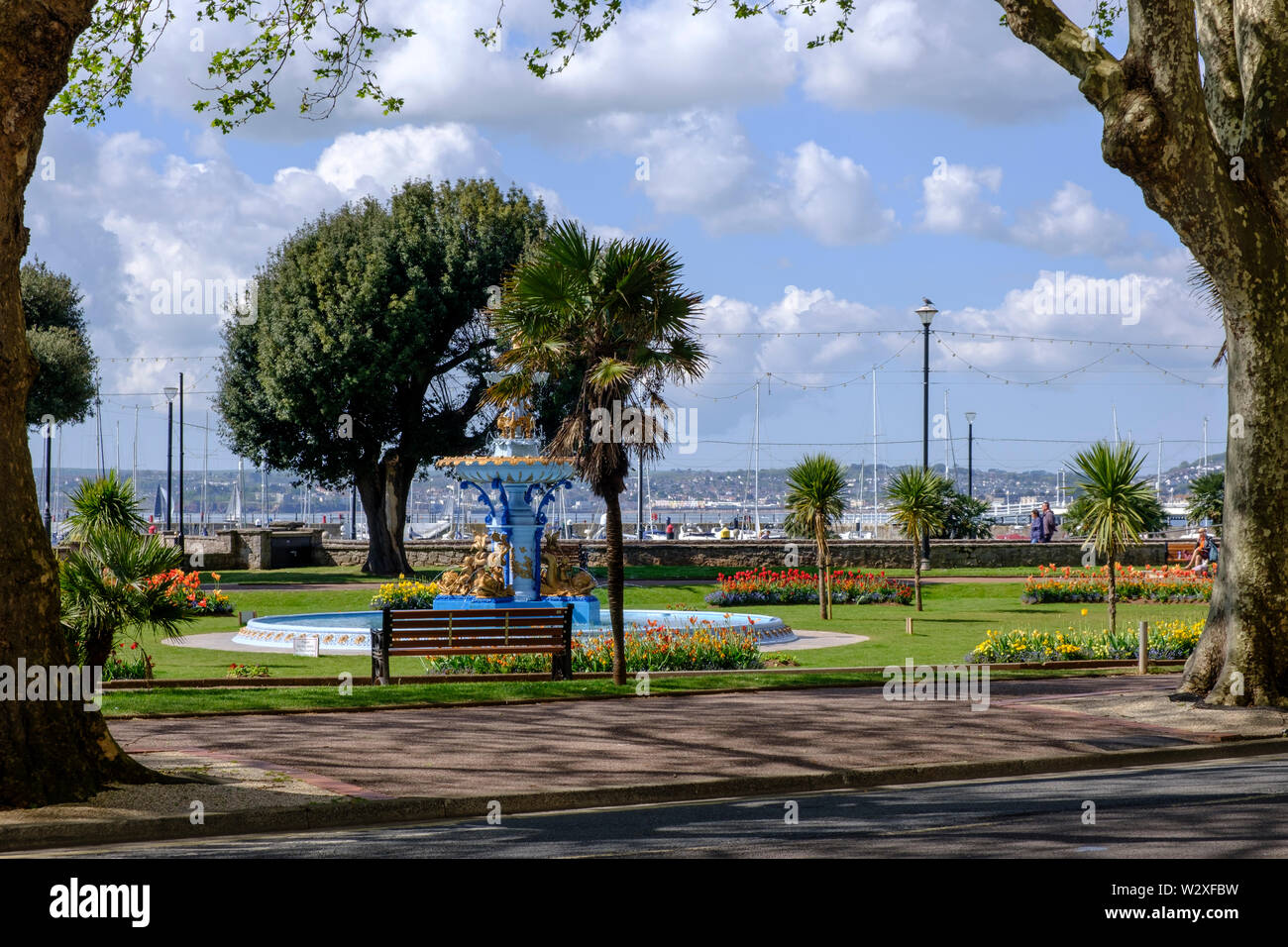 Princess Gardens Torquay Devon England Stock Photo - Alamy