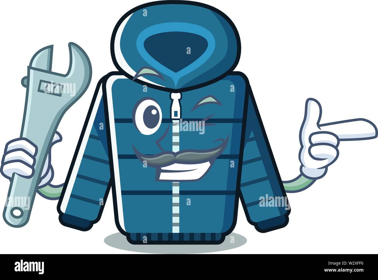 Mechanic cartoon winter coat kept in closet Stock Vector Image & Art ...