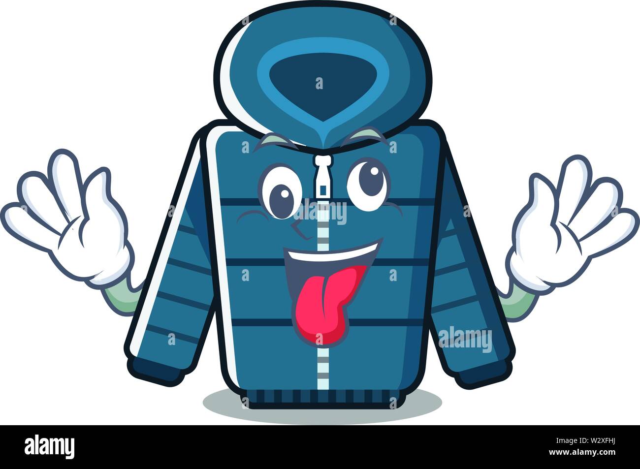 Crazy cartoon winter coat kept in closet Stock Vector Image & Art - Alamy