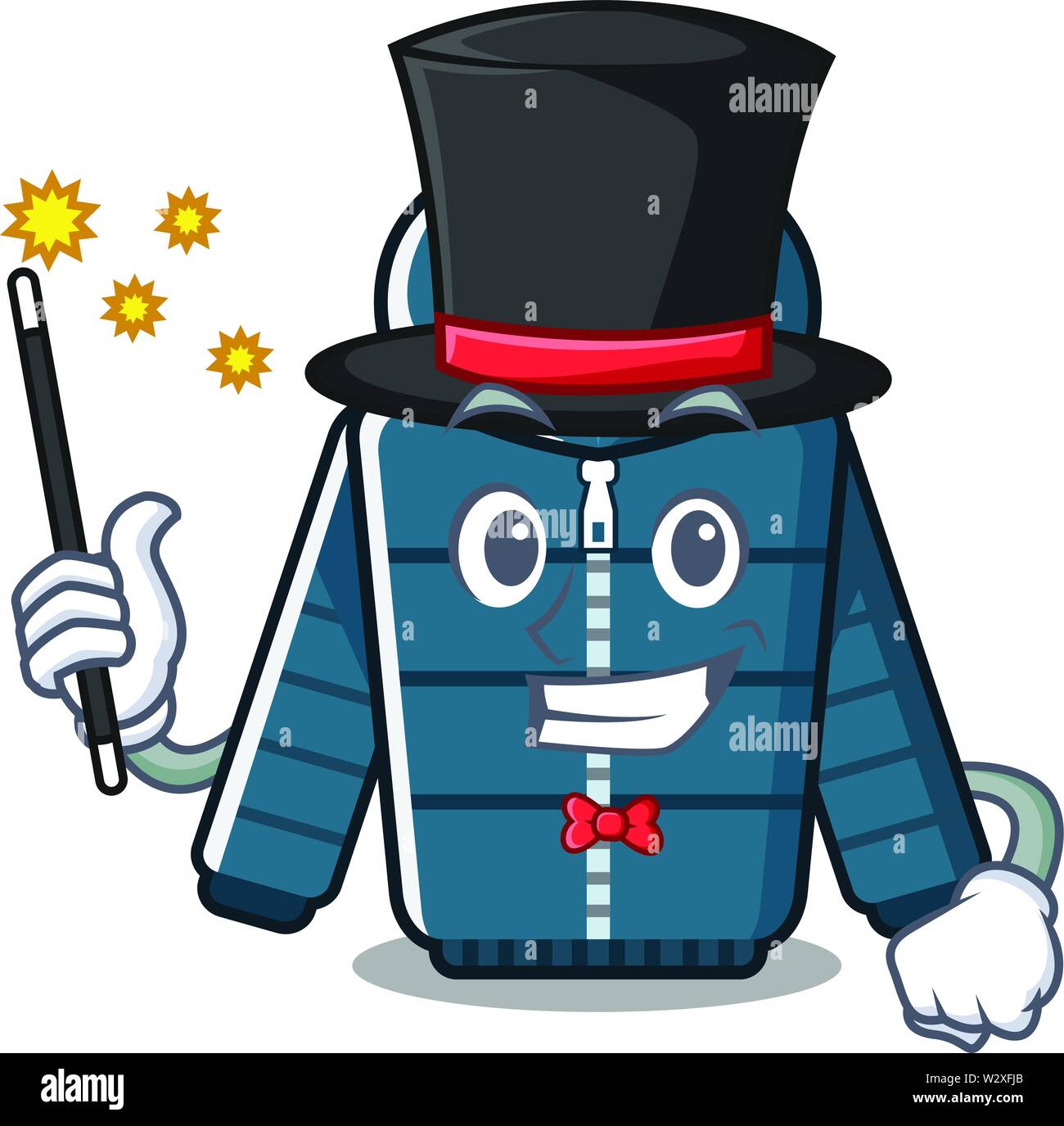 Magician cartoon winter coat kept in closet Stock Vector Image & Art ...