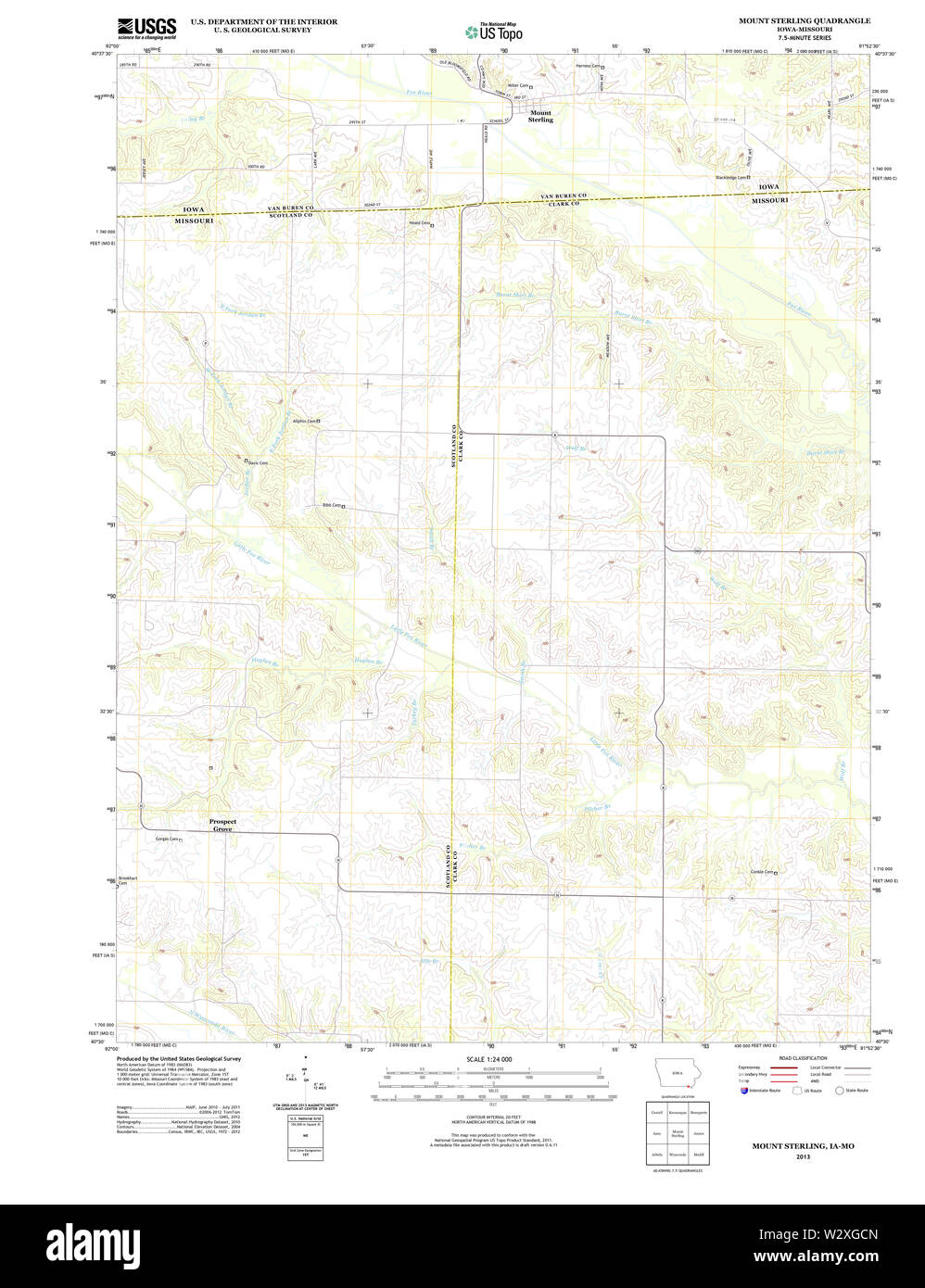 Map of mount sterling hi-res stock photography and images - Alamy