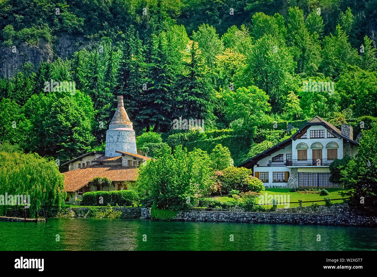 Italy Lombardy Maggiore Lake Ispra .- Villa Cinderella Stock Photo - Alamy