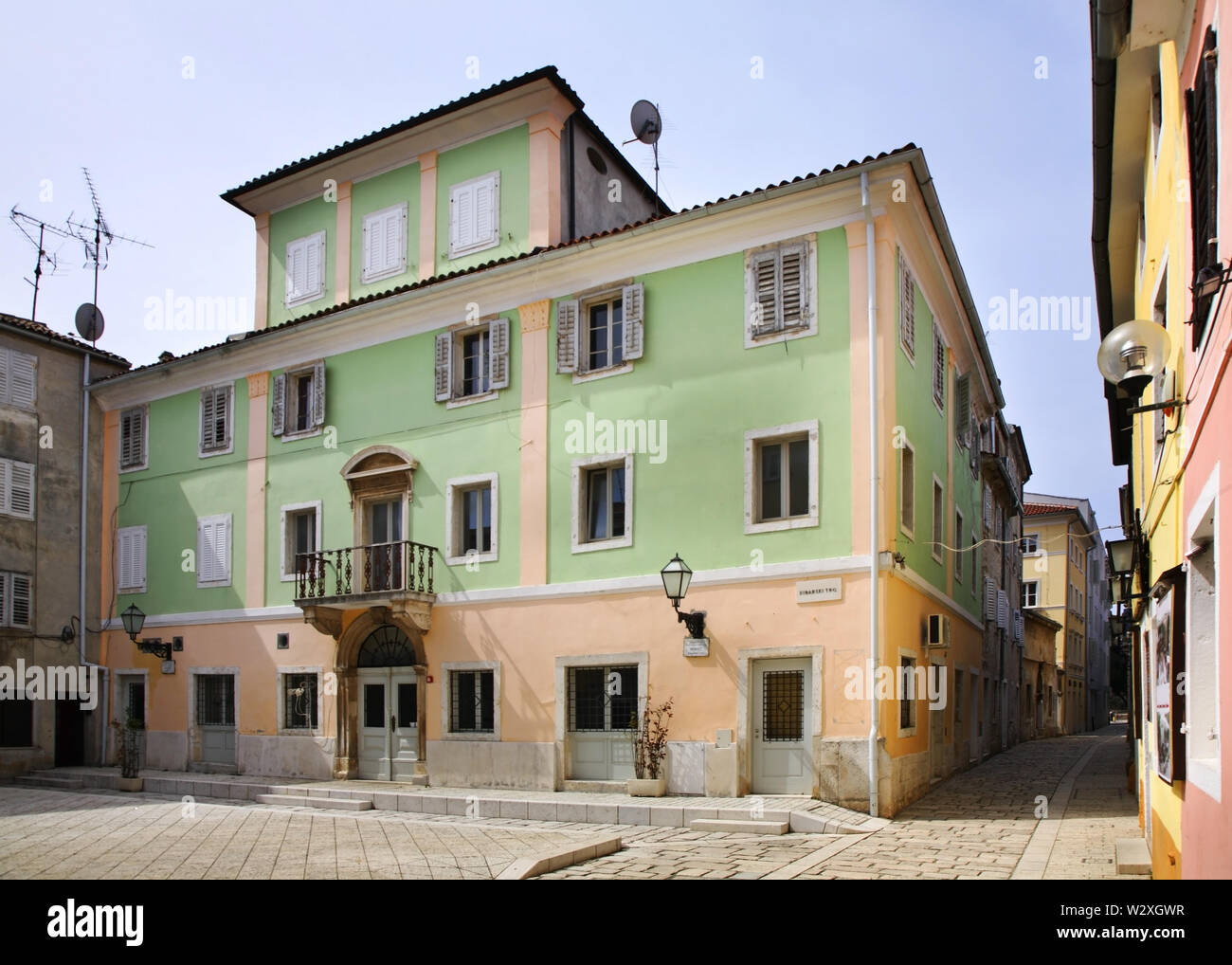 Ribarski square in Porec. Croatia Stock Photo - Alamy