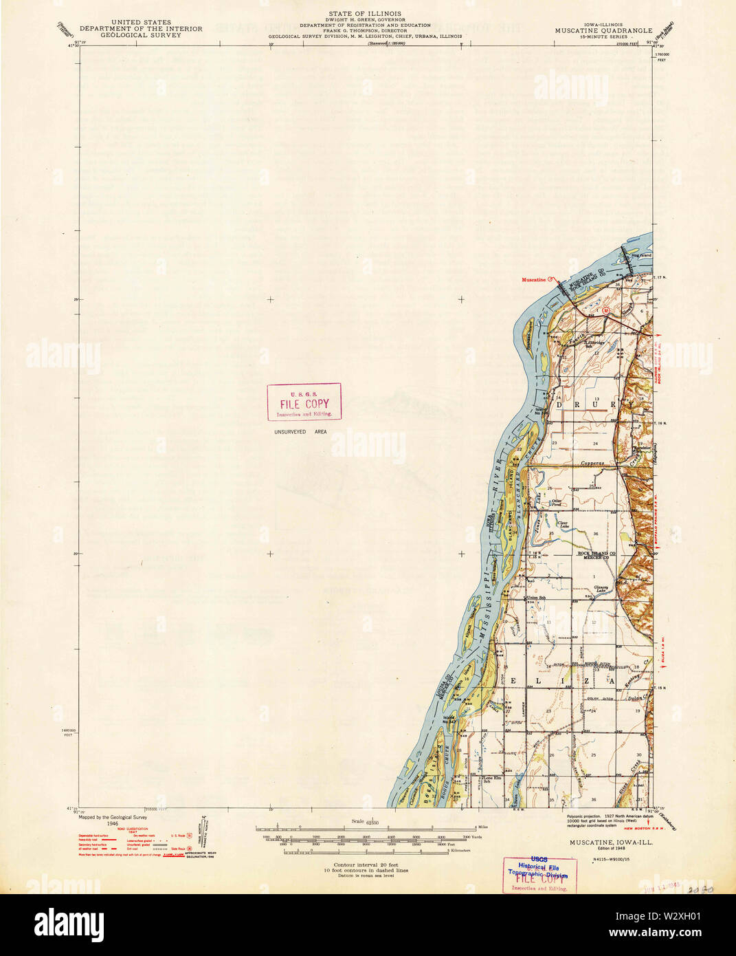 Map of muscatine hi-res stock photography and images - Alamy