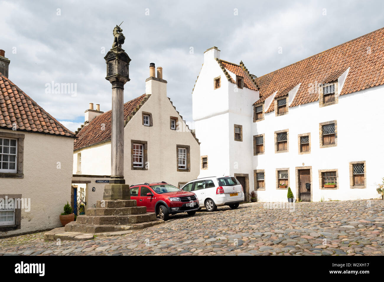 Culross Mercat Cross, Fife, Scotland, UK Stock Photo - Alamy