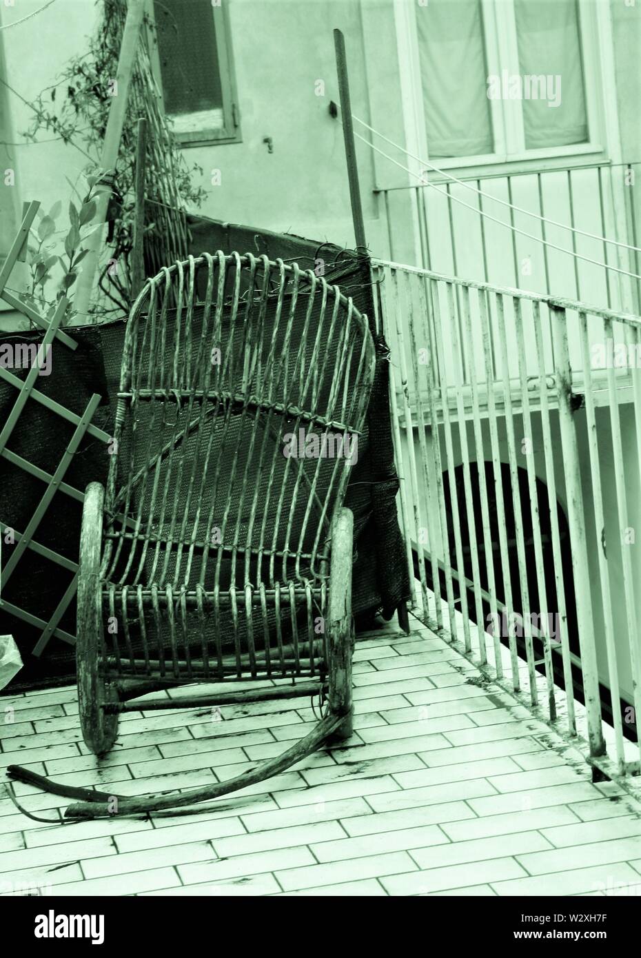 The end of my Grandma chair Stock Photo - Alamy