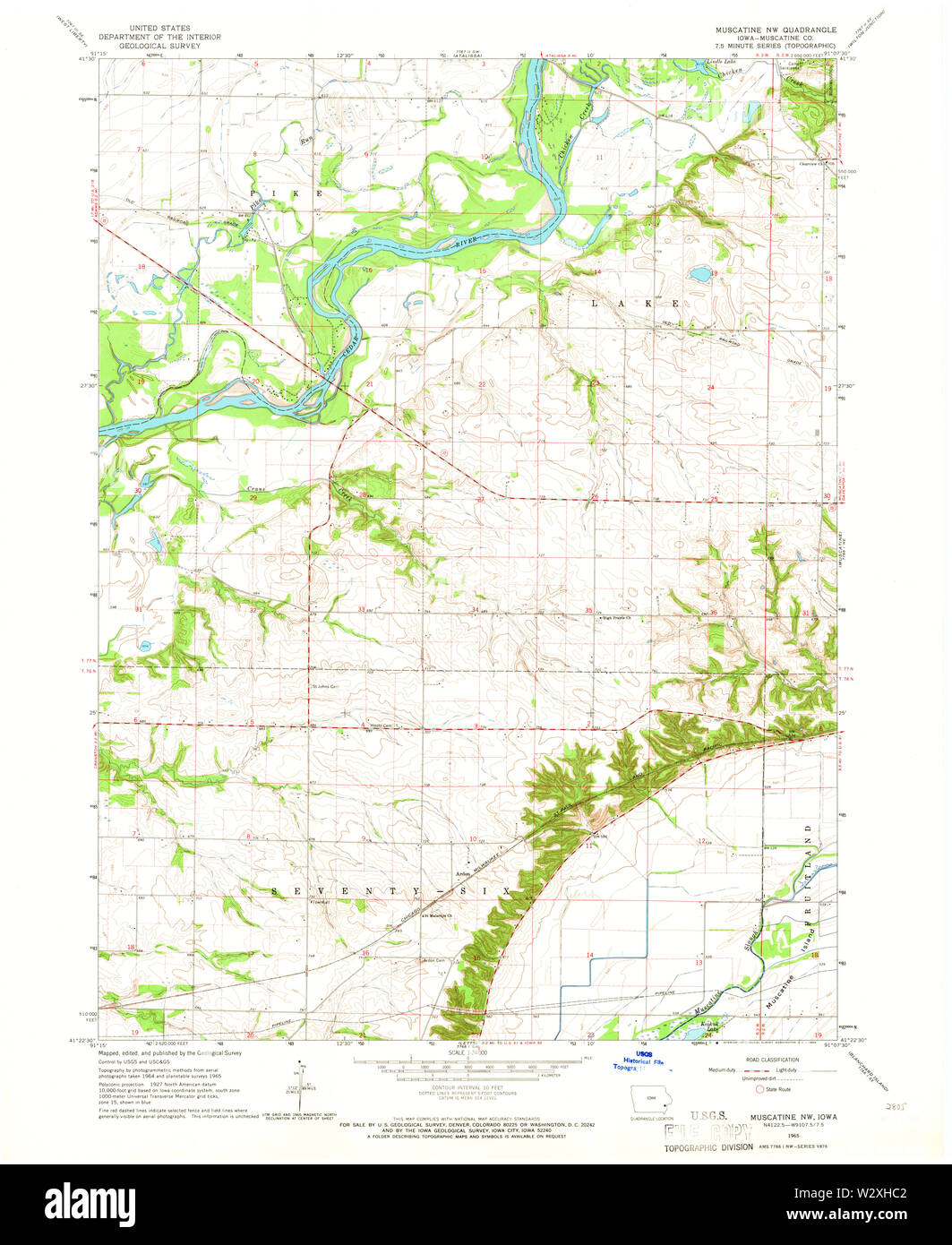 Map of muscatine hi-res stock photography and images - Alamy