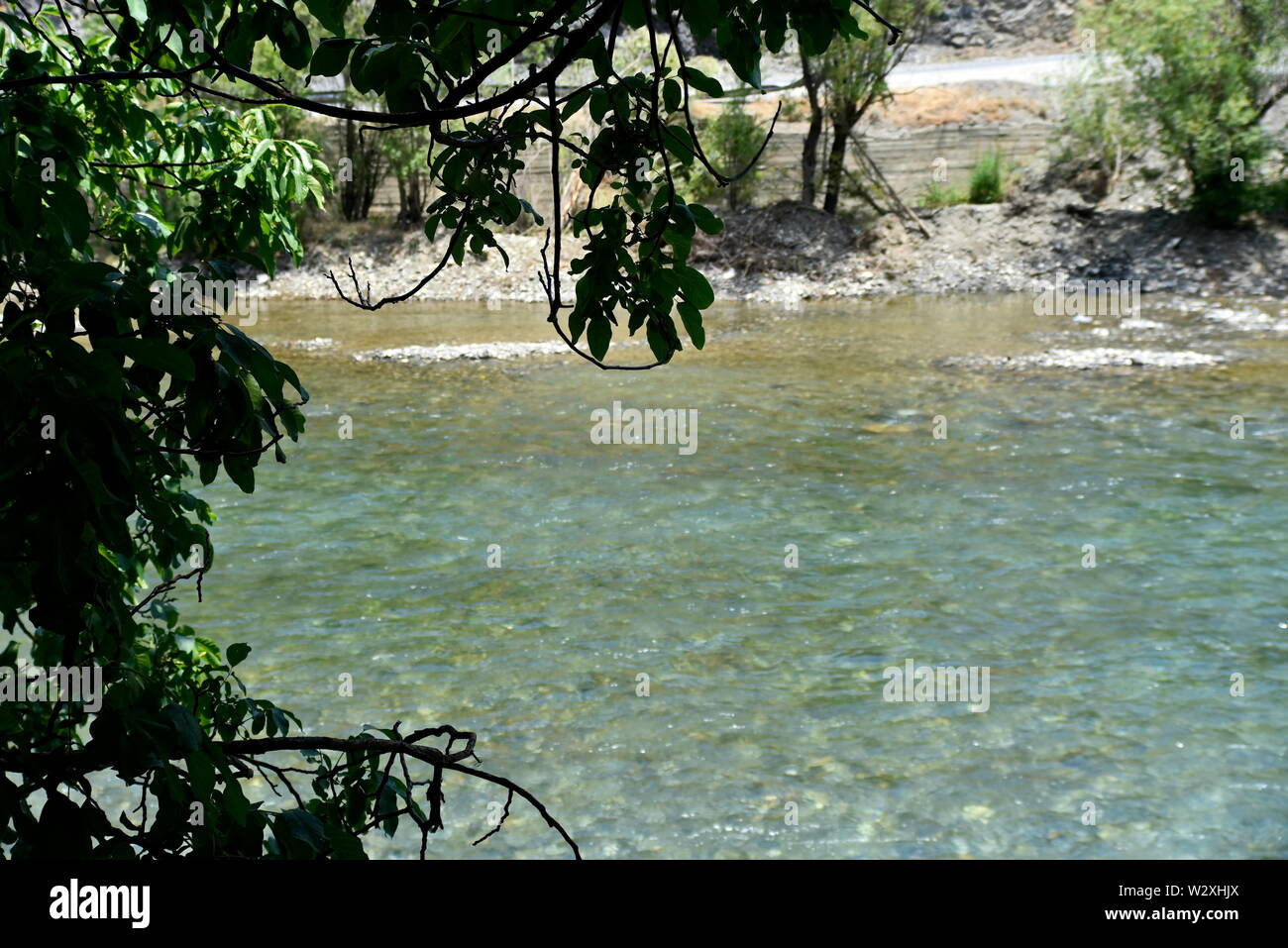 View of Zayandeh rood (Zayanderud), Esfahan, Iran at the day Stock ...