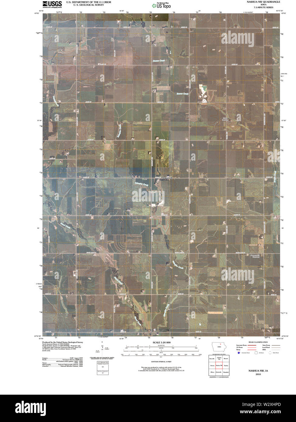 Nashua iowa map hi-res stock photography and images - Alamy