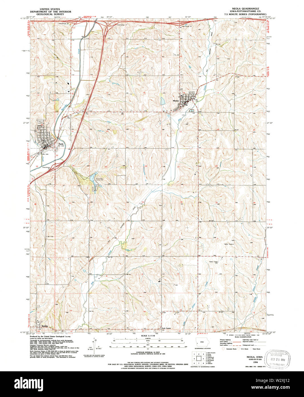 Neola map hi-res stock photography and images - Alamy