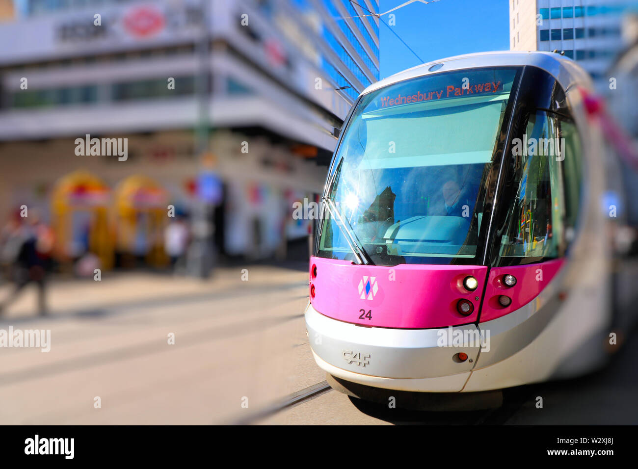 +Birmingham tram system in operation around New Street (Grand Central ...