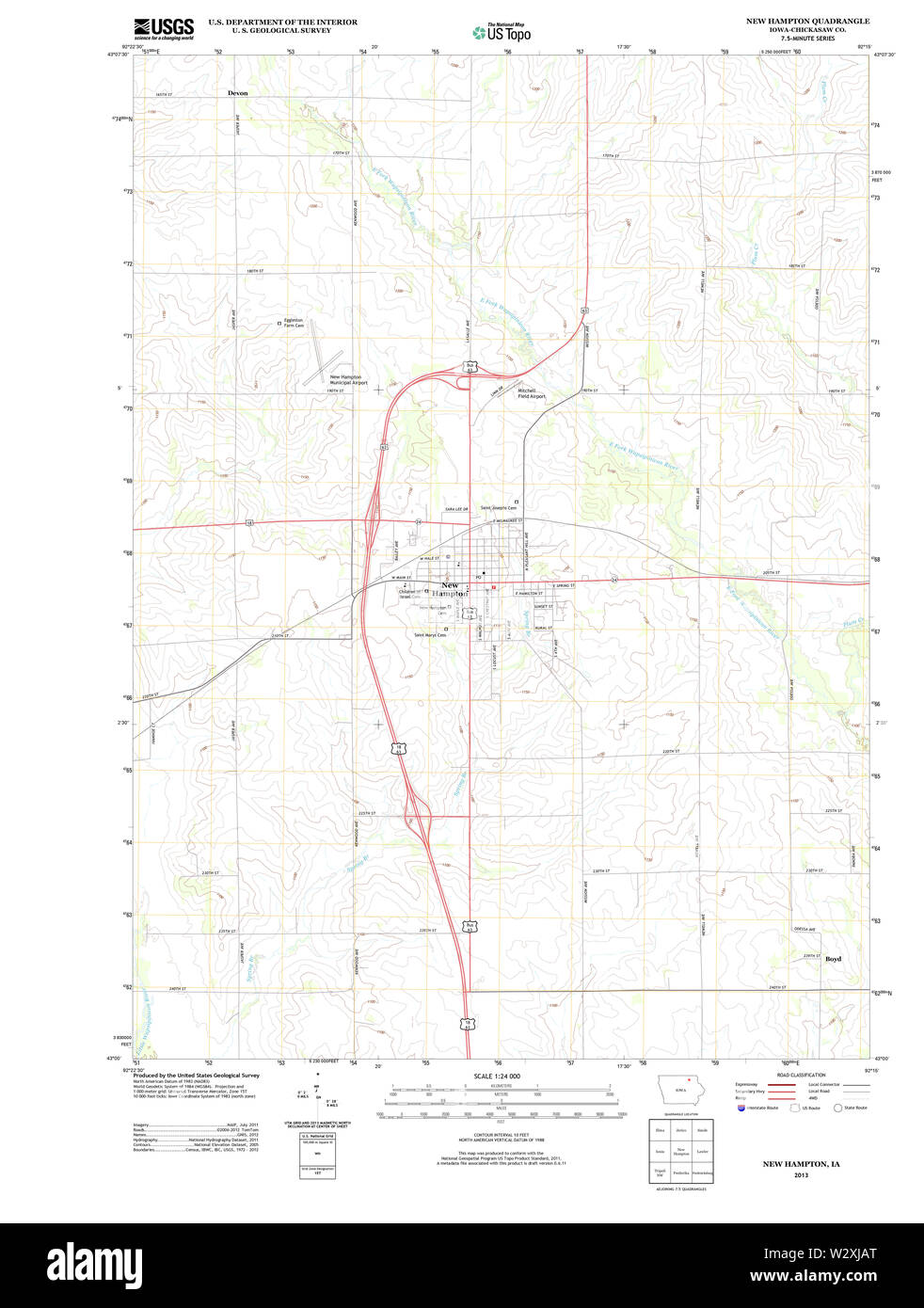 Map of new hampton Cut Out Stock Images & Pictures - Alamy