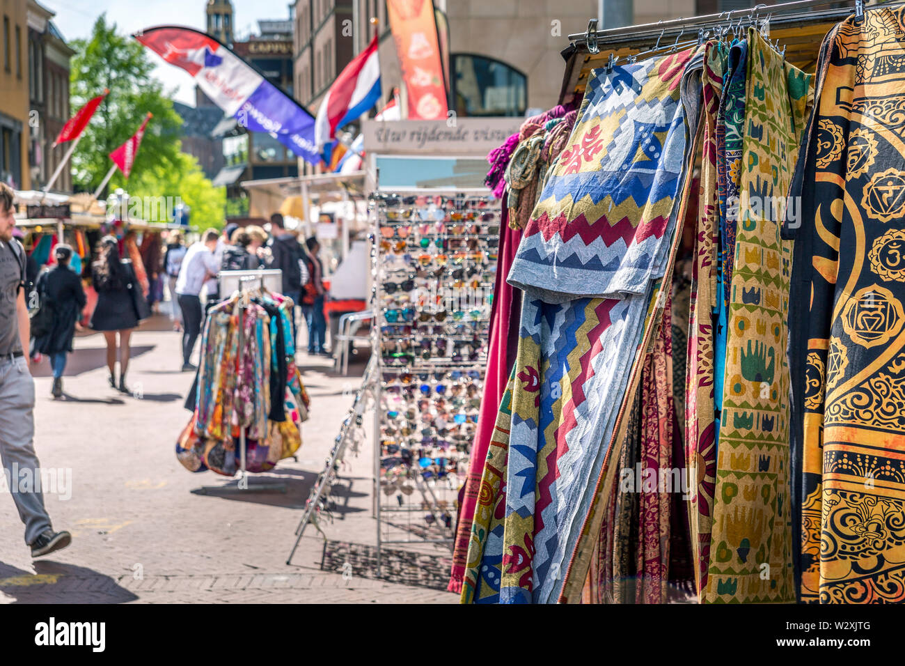 Market in Groningen Stock Photo - Alamy