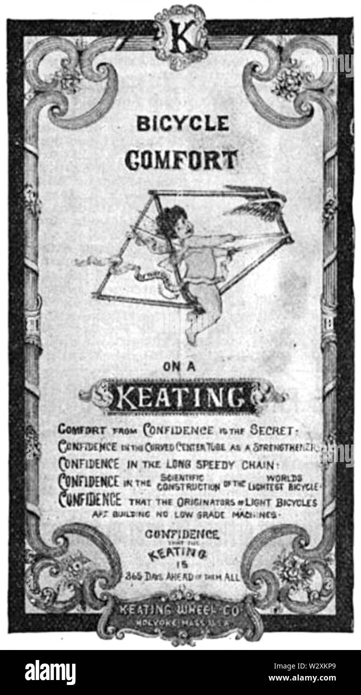 Vintage bicycle ad Cut Out Stock Images & Pictures - Alamy