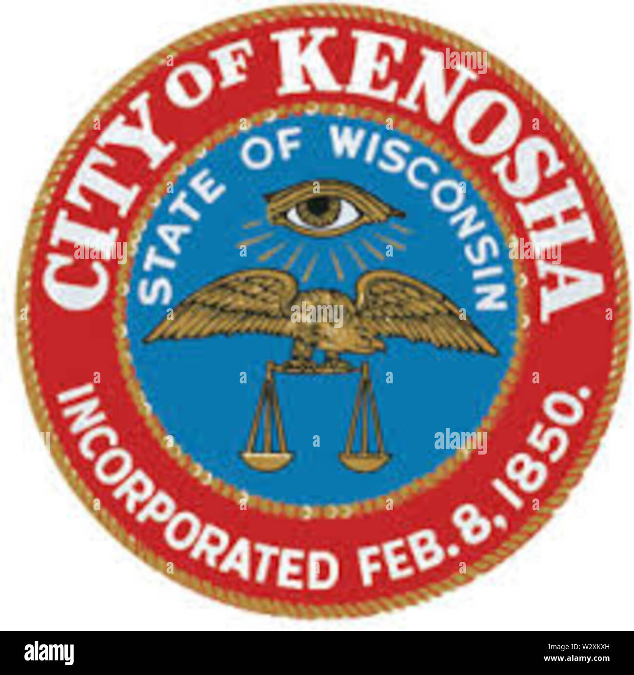 Kenosha city seal Stock Photo - Alamy