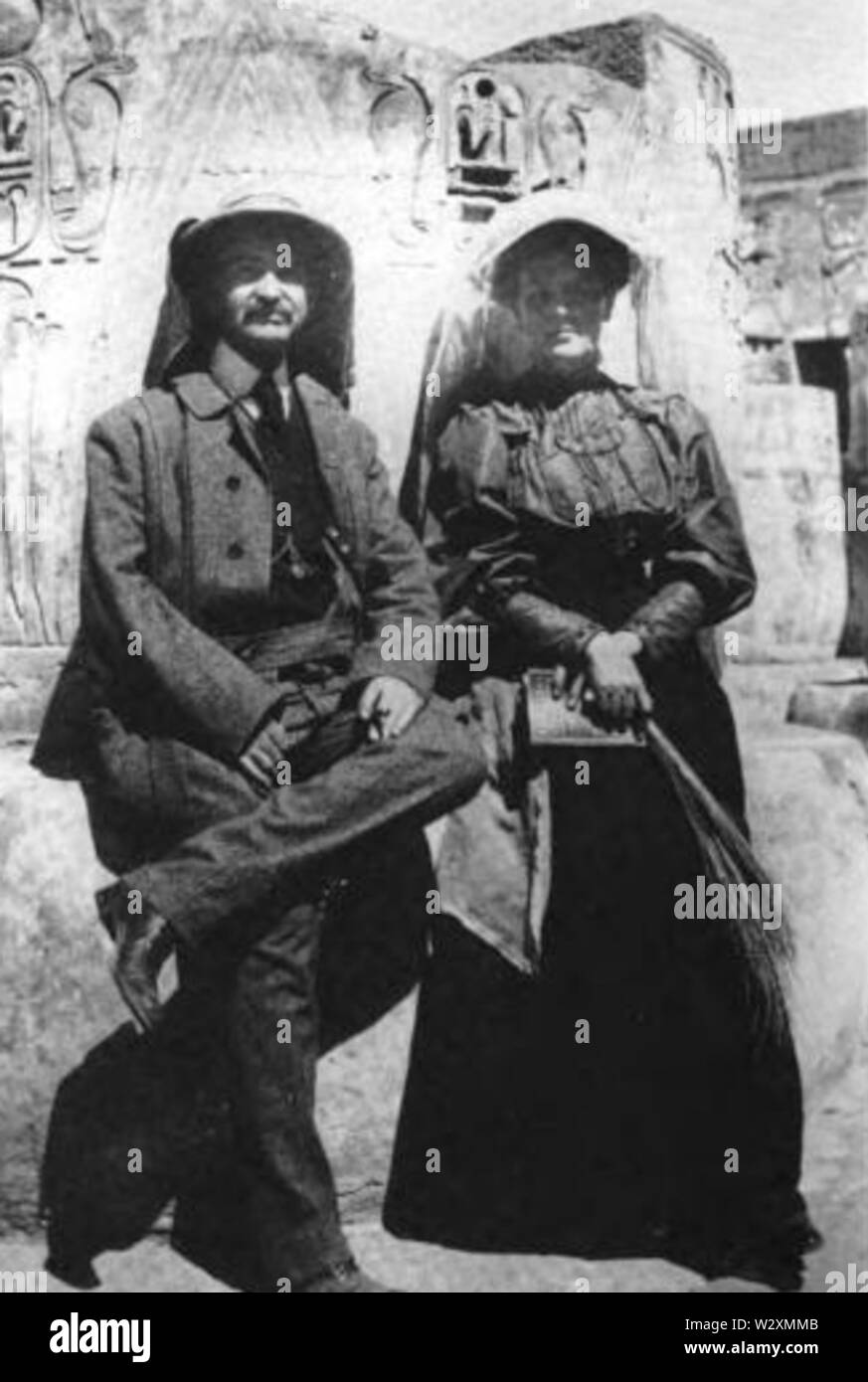 L Frank and Maud Baum in Egypt 1906 Stock Photo - Alamy