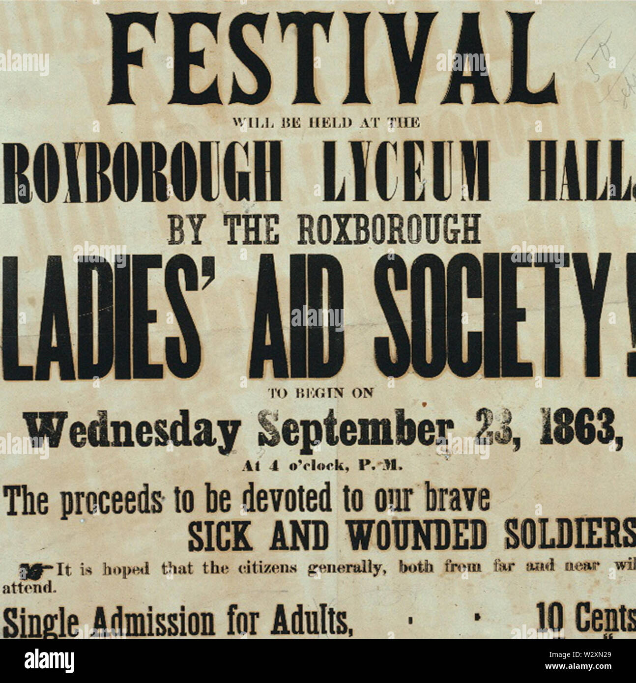 Ladies Aid Society-civil-war Stock Photo - Alamy