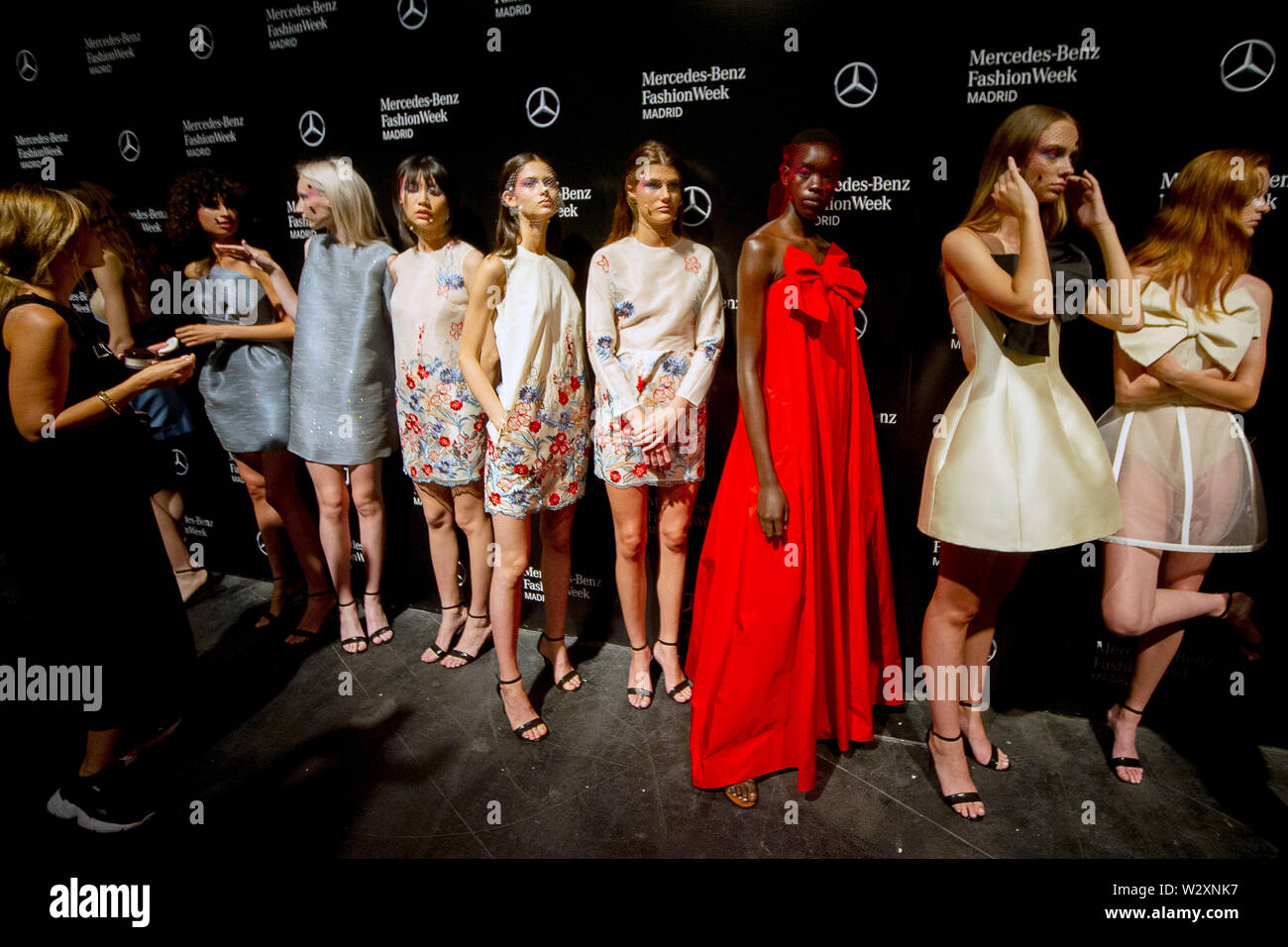 Models at the 2nd Skin Fashion Show Co Fashion Show at the Mercedes ...