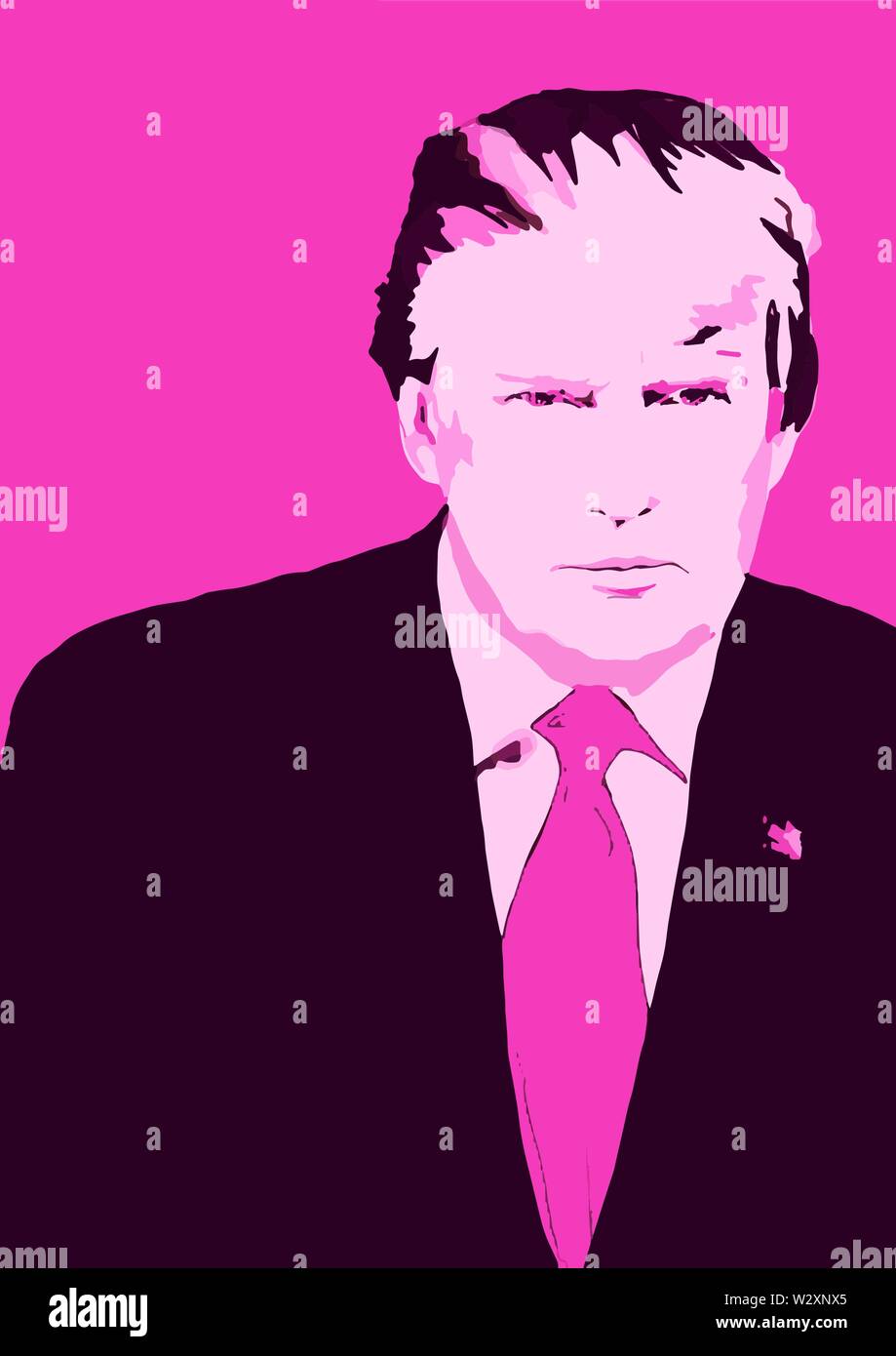 donald trump. president of us Stock Vector Image & Art - Alamy
