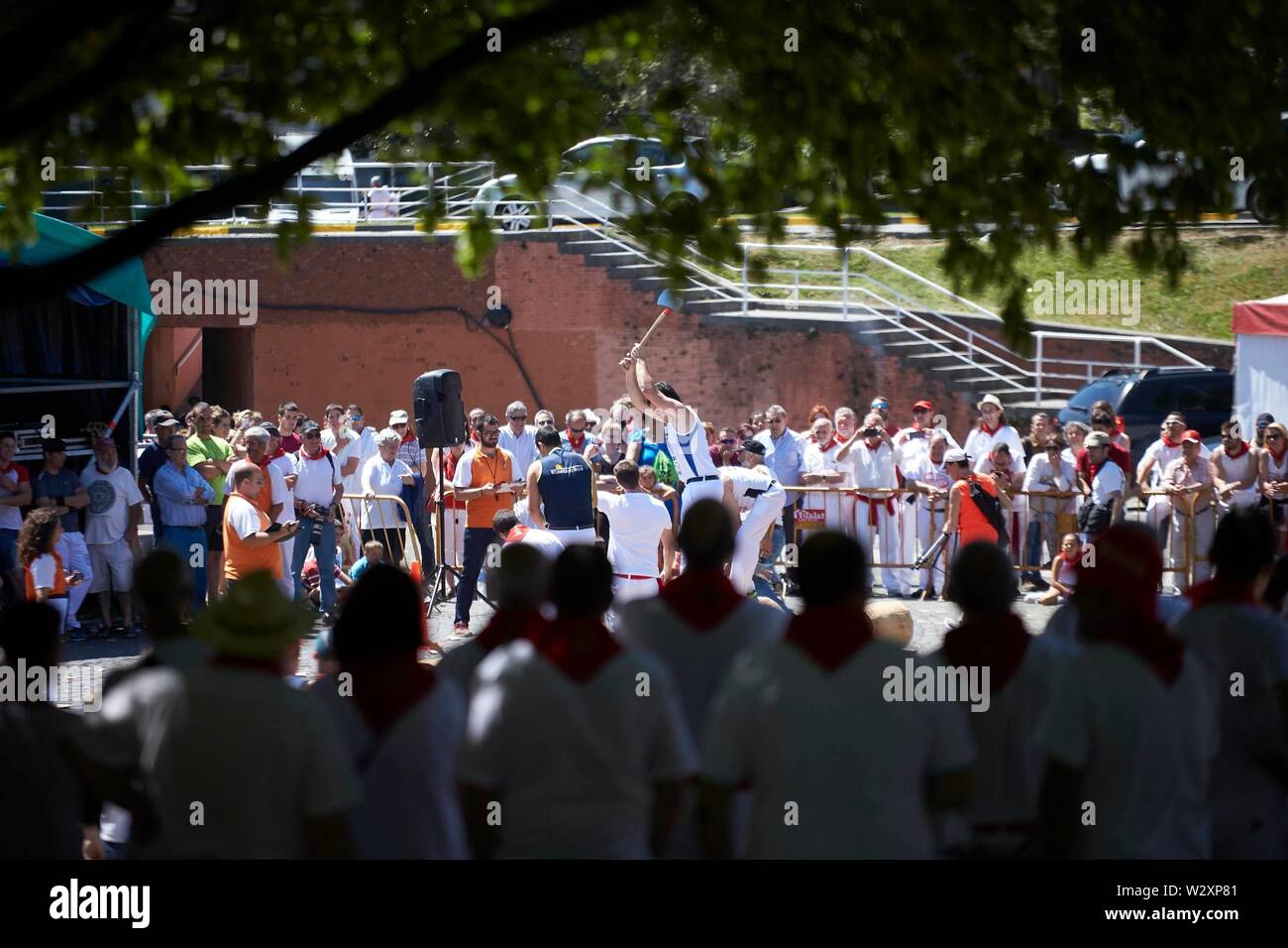 Pamplona, Spain. 11th July, 2019. Participants in the traditional ...