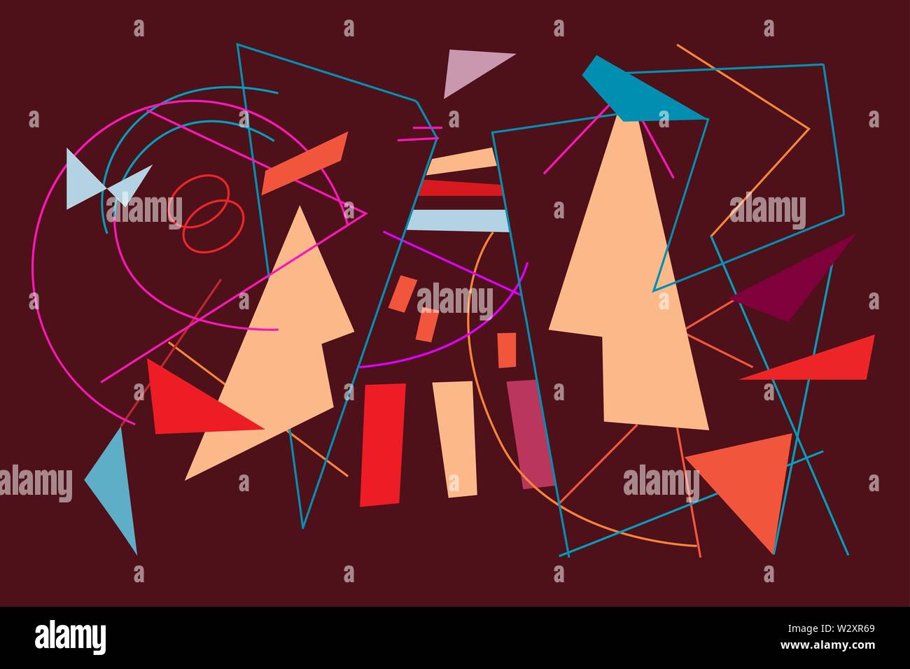 Face dark woman Stock Vector Images - Alamy