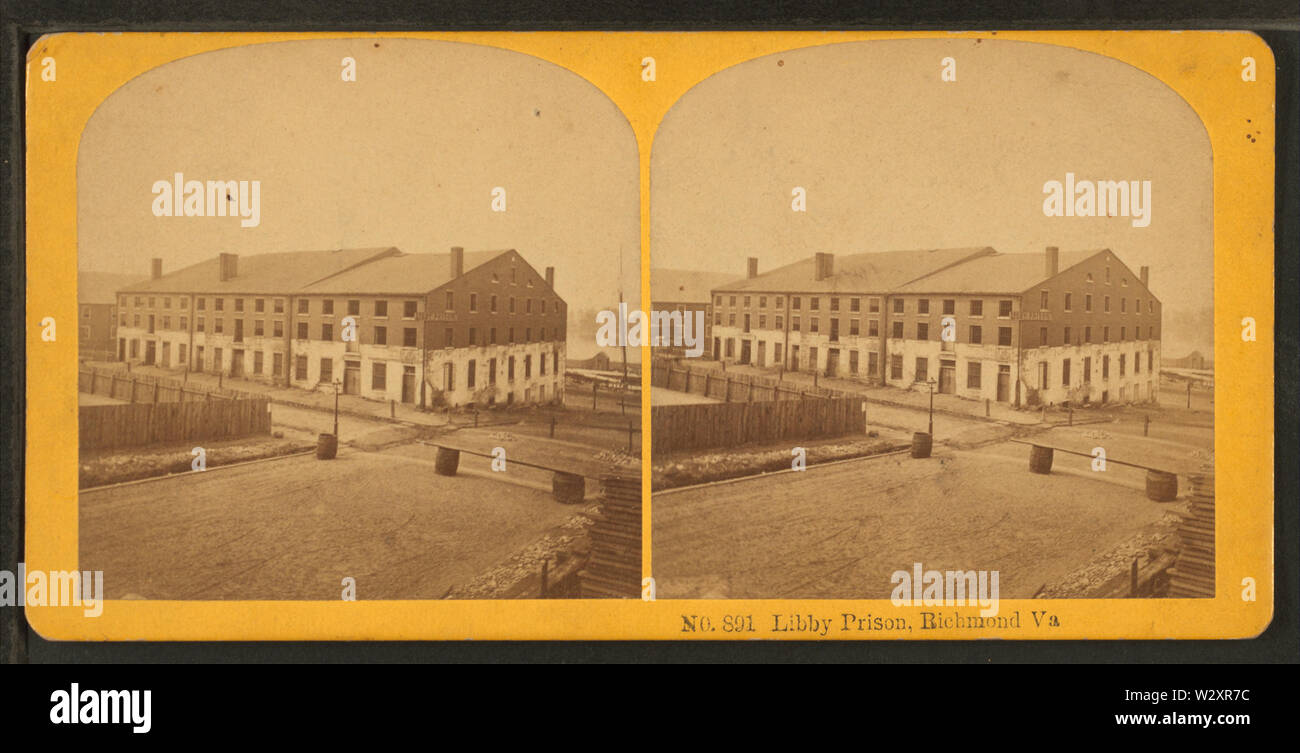 Libby Prison, Richmond, Va, by Kilburn Brothers 3 Stock Photo - Alamy