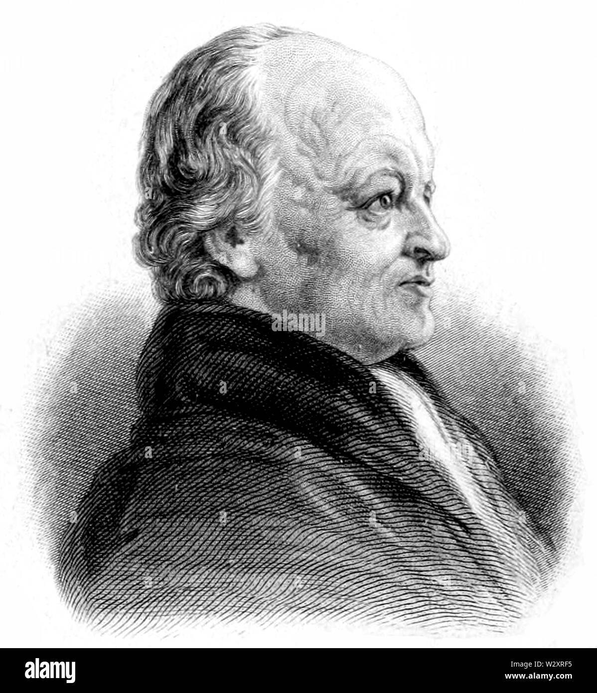 Life of William Blake (1880), volume 1, Linnell frontispiece Stock ...