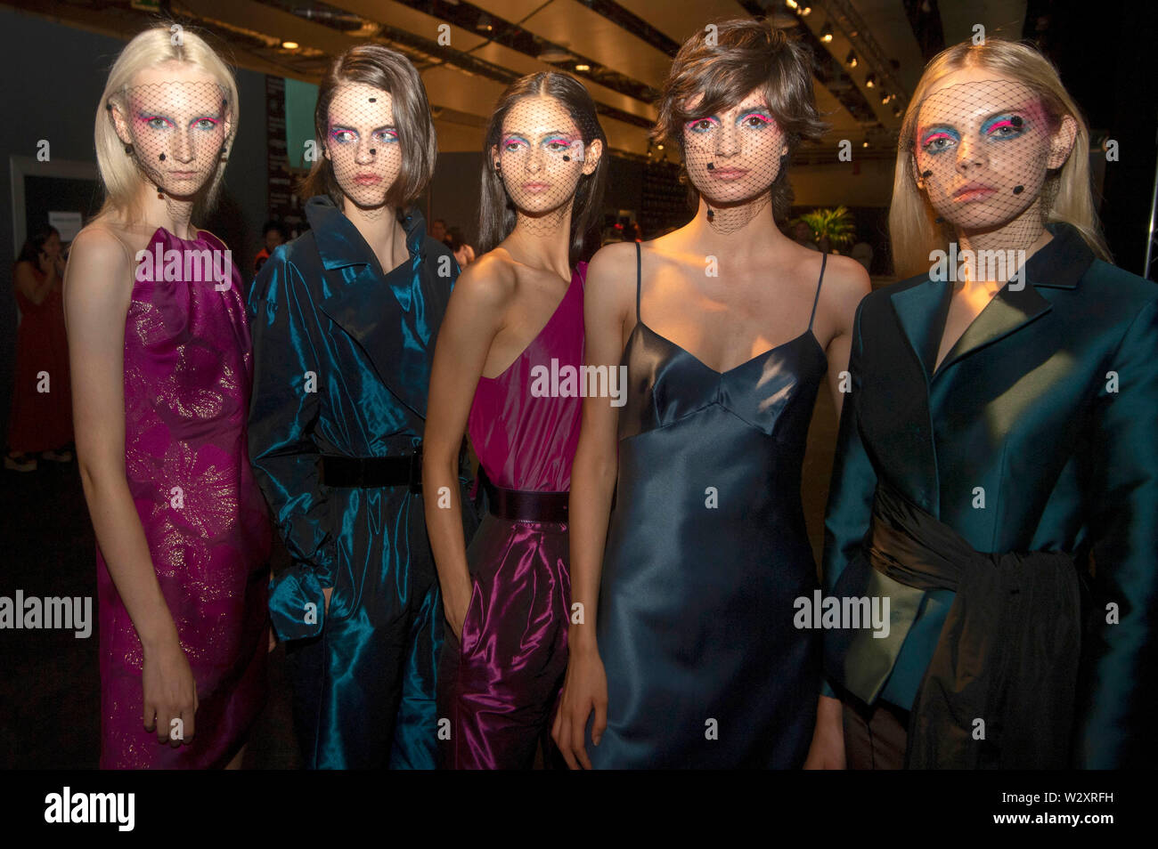 Models at the 2nd Skin Fashion Show Co Fashion Show at the Mercedes ...