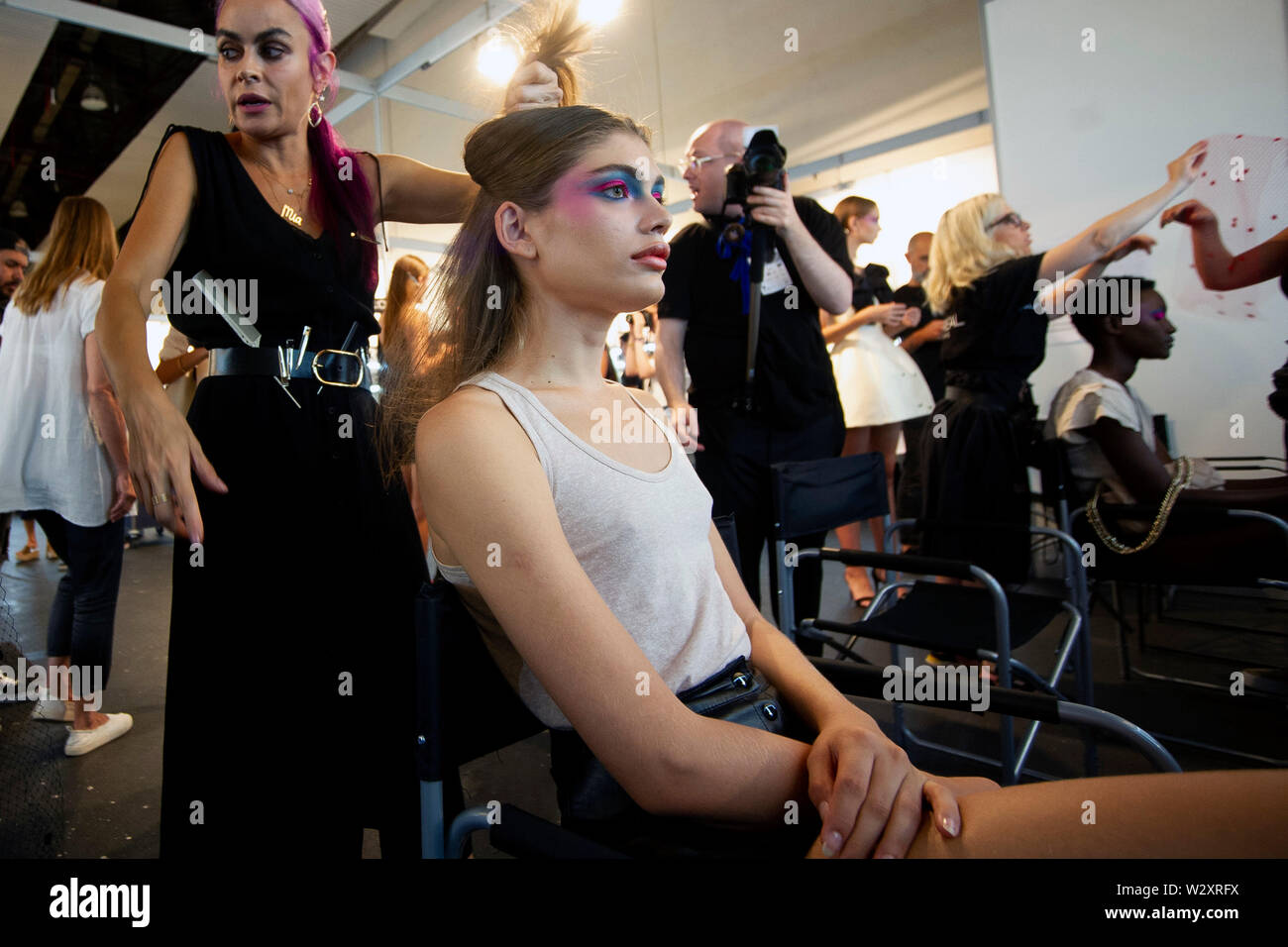 Model at the 2nd Skin Fashion Show Co Fashion Show at the Mercedes-Benz ...