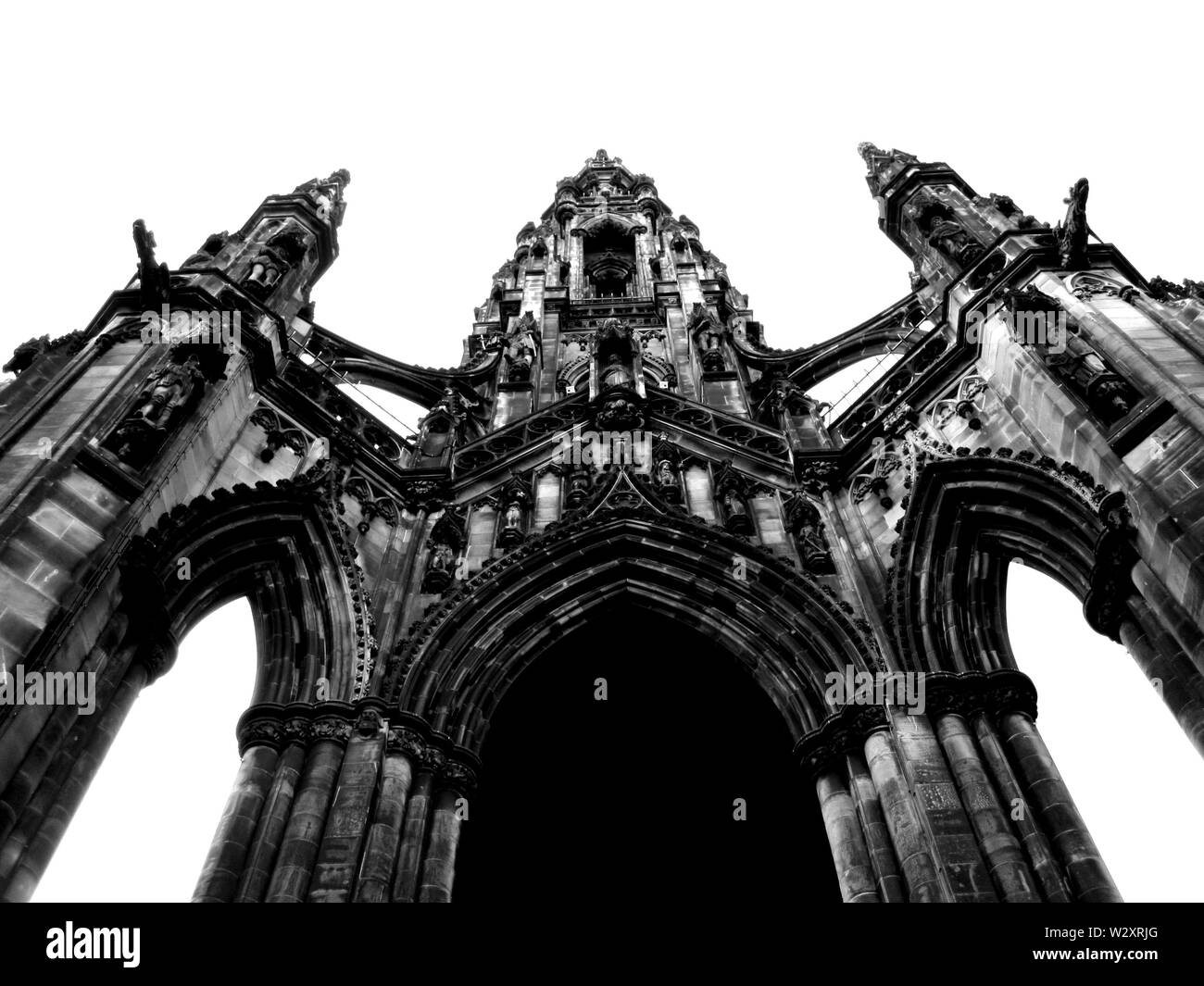 Scott monument, edinburgh Black and White Stock Photos & Images - Alamy