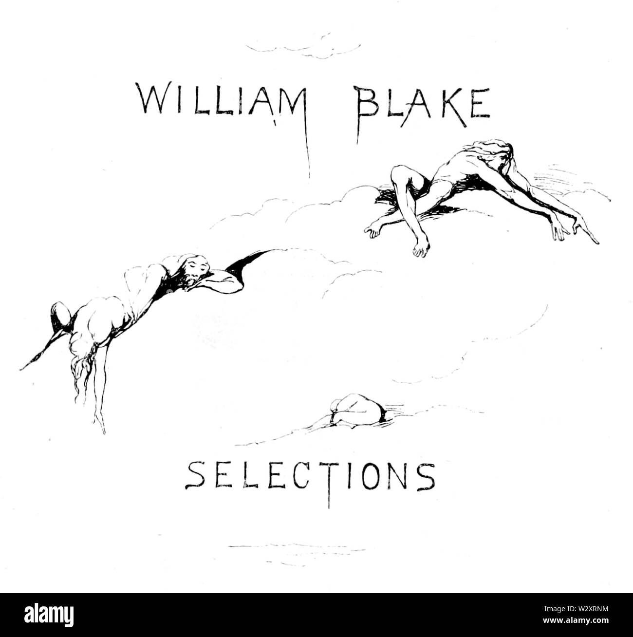 Life of William Blake (1880), volume 1, title design 2 Stock Photo - Alamy