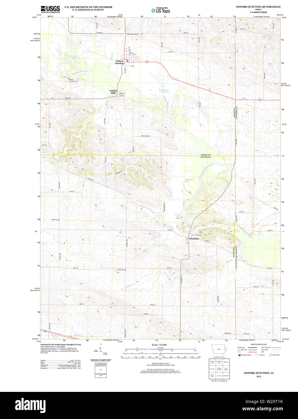 Iowa junction historical Cut Out Stock Images & Pictures - Alamy