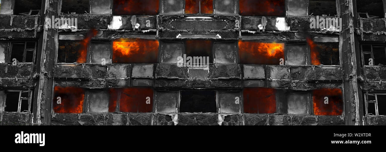 High rise disaster hi-res stock photography and images - Alamy