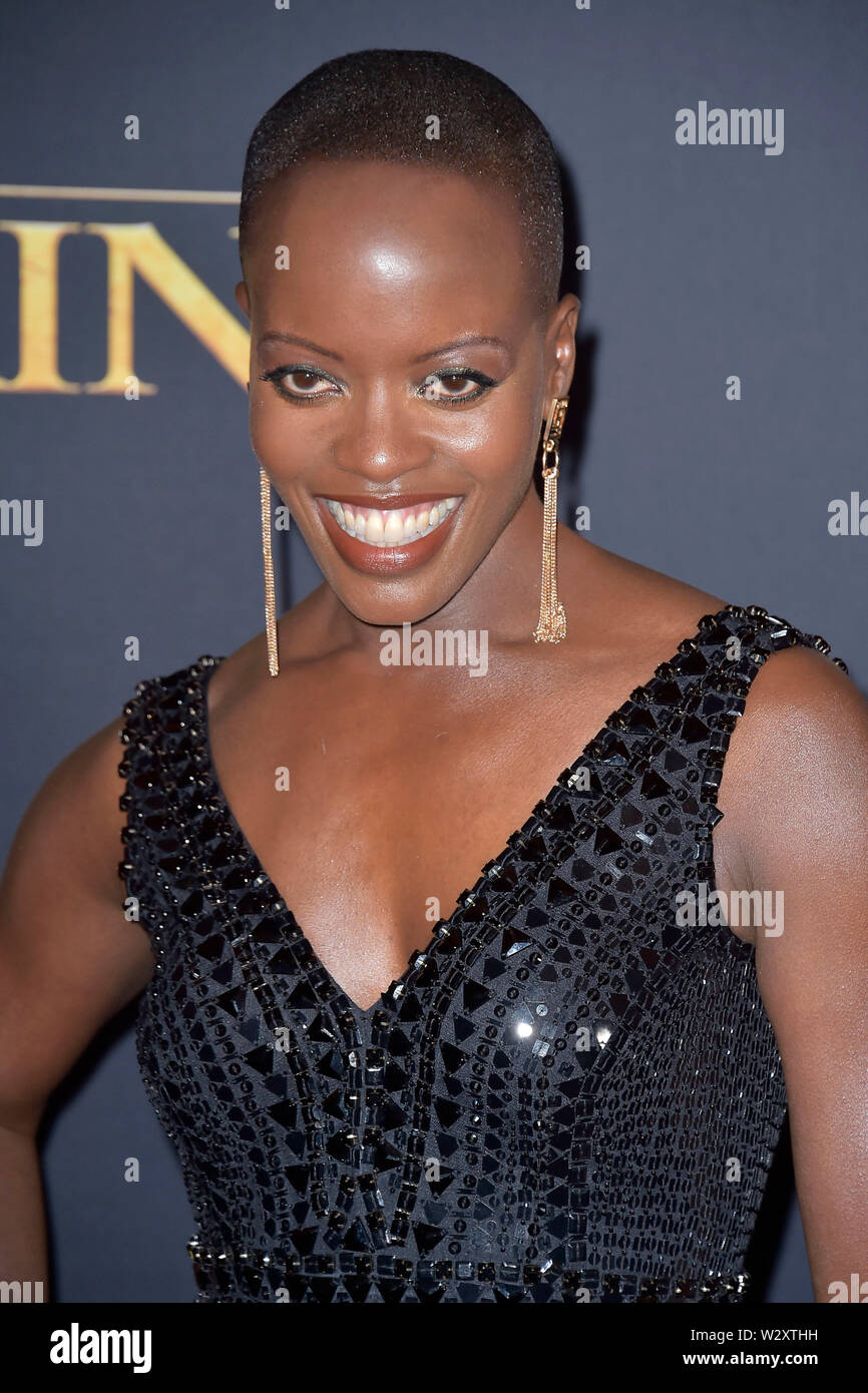 Florence Kasumba at the world premiere of the movie 'The Lion King' at ...