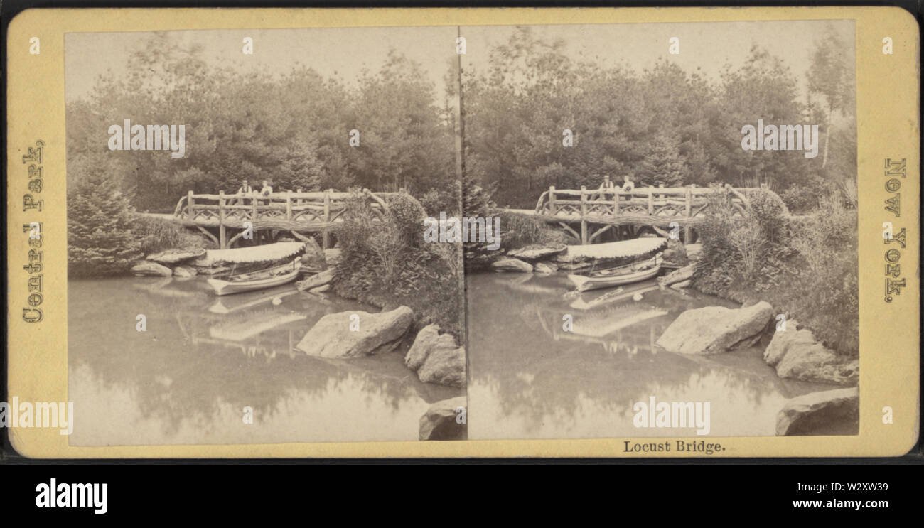Locust Bridge, by Chase, W M (William M), ca 1818-1901 Stock Photo - Alamy
