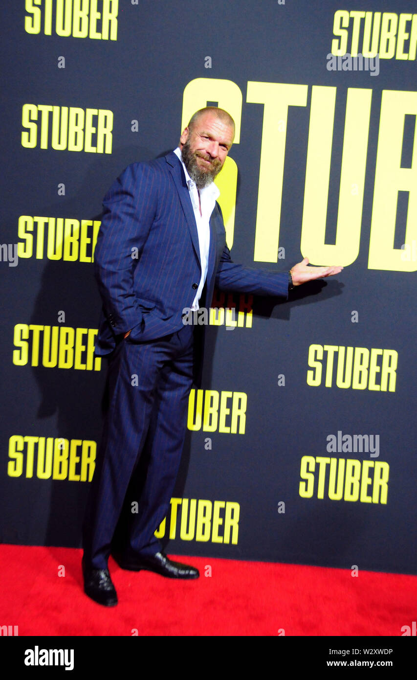 Los Angeles, California, USA 10th July 2019 Wrestler/actor Triple H ...