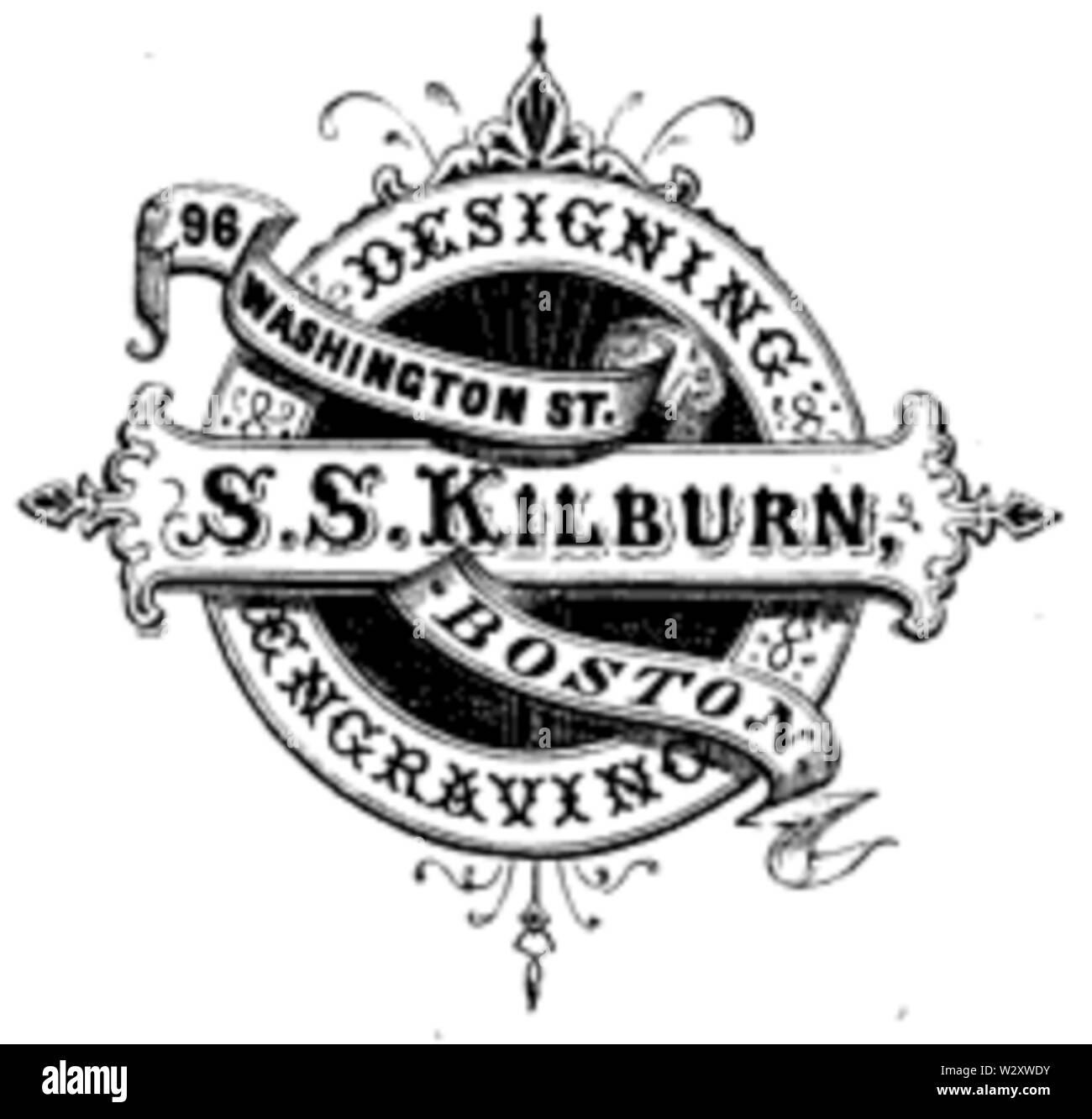 Logo Specimen of Designing bySSKilburn ca1865 Stock Photo - Alamy