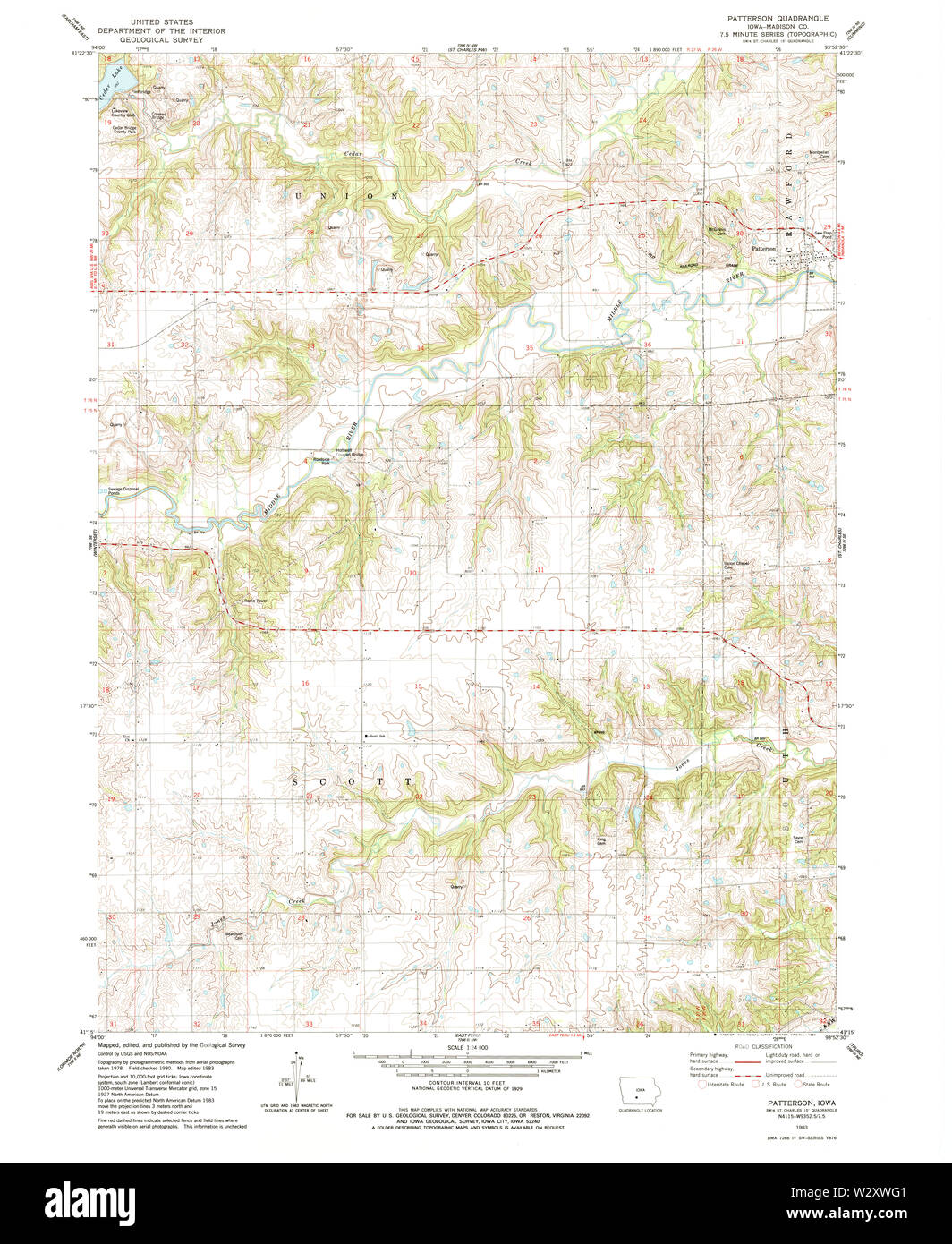 Map of patterson Cut Out Stock Images & Pictures - Alamy