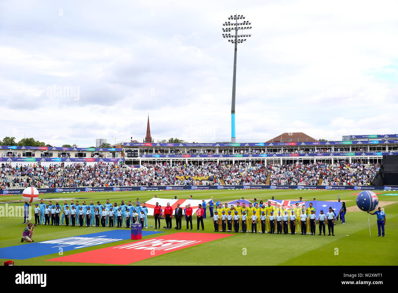 Teams line up ahead of the ICC World Cup, Semi Final at Edgbaston ...