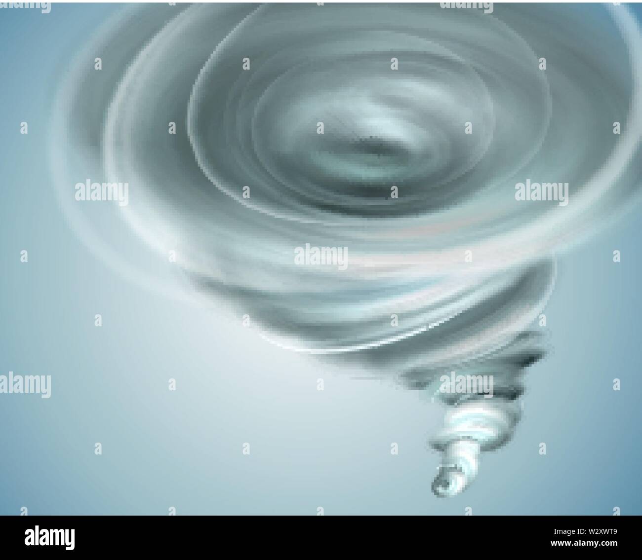 Strong tornado swirl effect in 3d illustration Stock Vector Image & Art ...