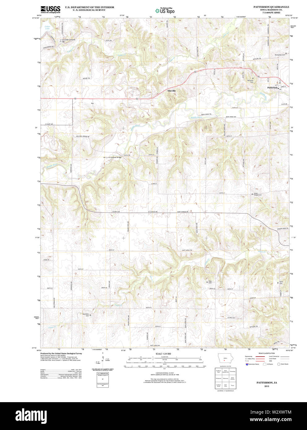 Map of patterson Cut Out Stock Images & Pictures - Alamy