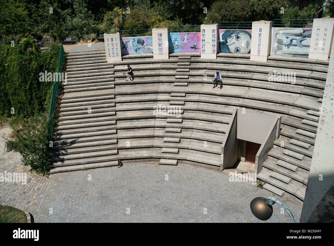 Parc de Belleville, Paris Stock Photo - Alamy