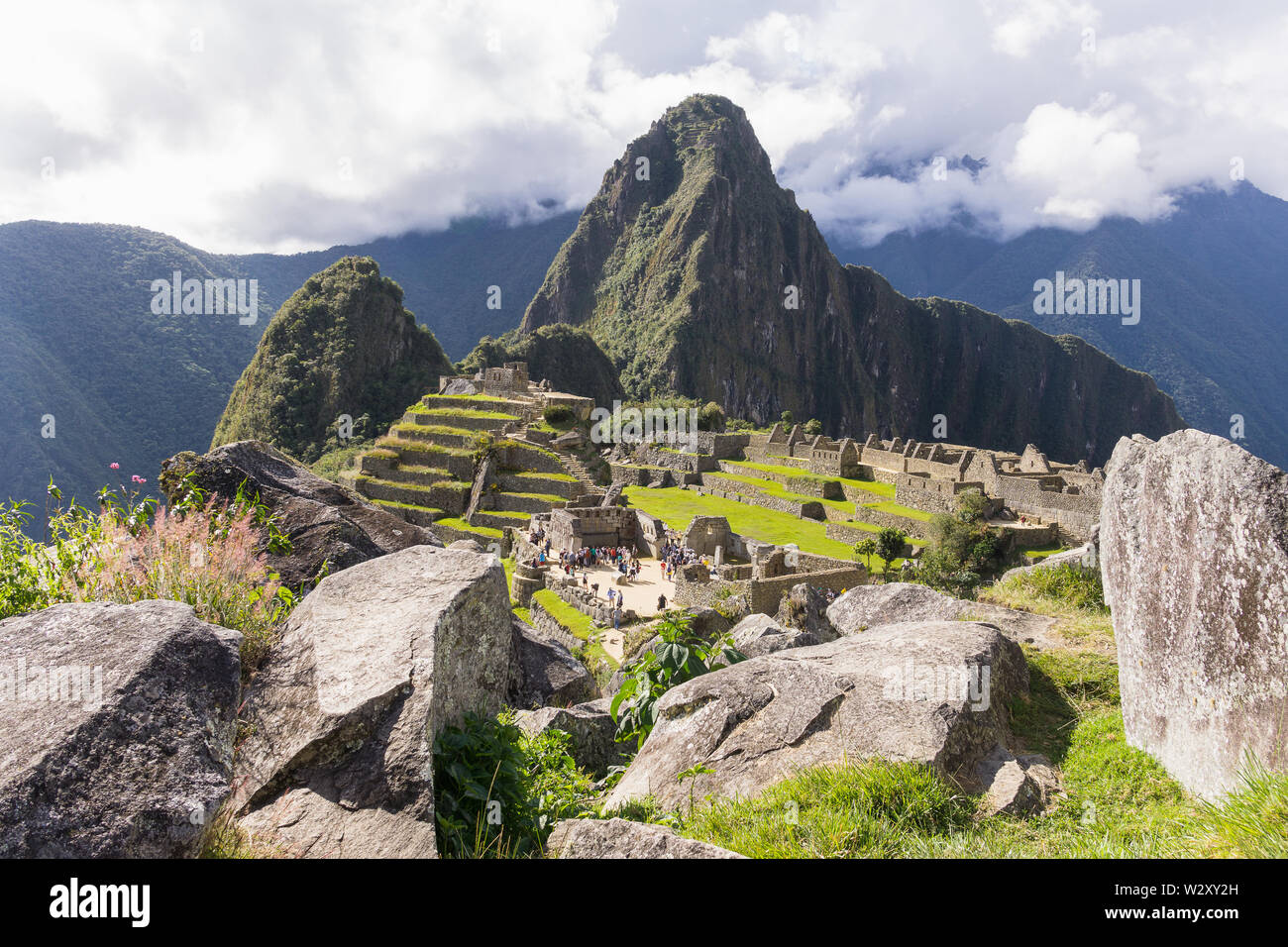 Machu Picchu Rock Quarry - Machu Picchu citadel seen from the Rock ...