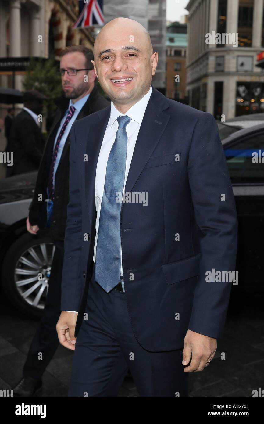 Sajid Javid seen at Global studios for radio interviews Featuring ...