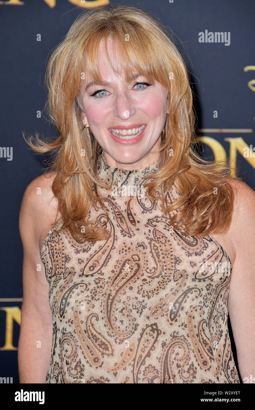 Sarah Finn at the world premiere of the movie 'The Lion King' at the ...
