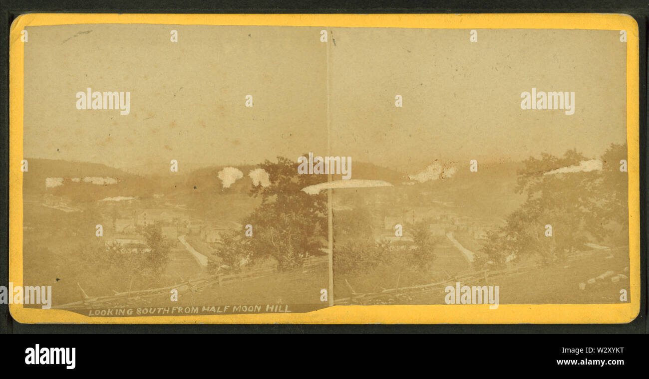 Looking south from Half Moon hill, from Robert N Dennis collection of ...
