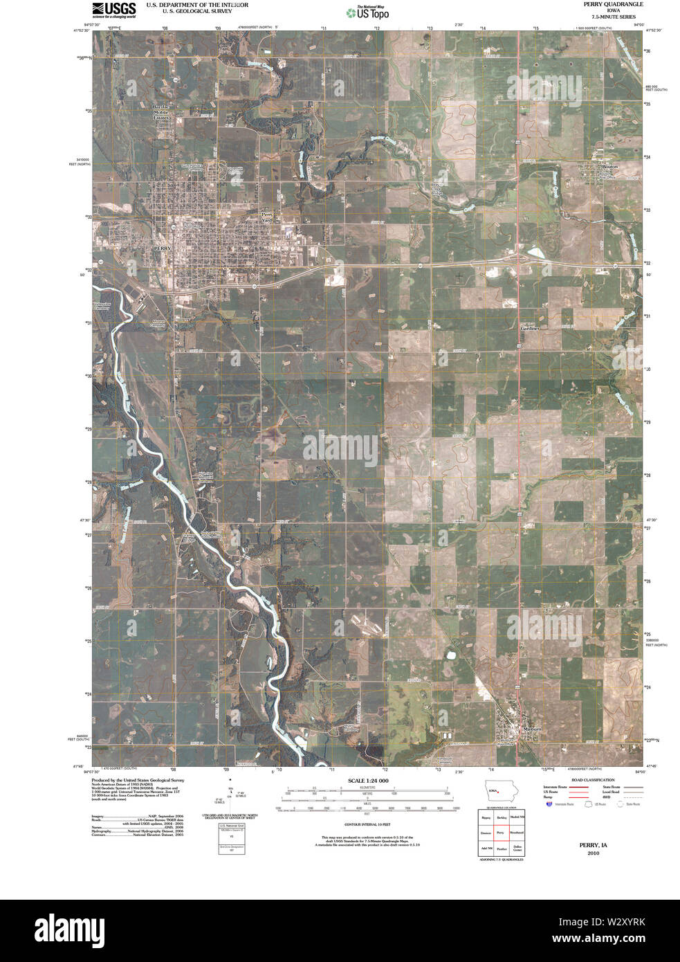 Perry iowa map Cut Out Stock Images & Pictures - Alamy