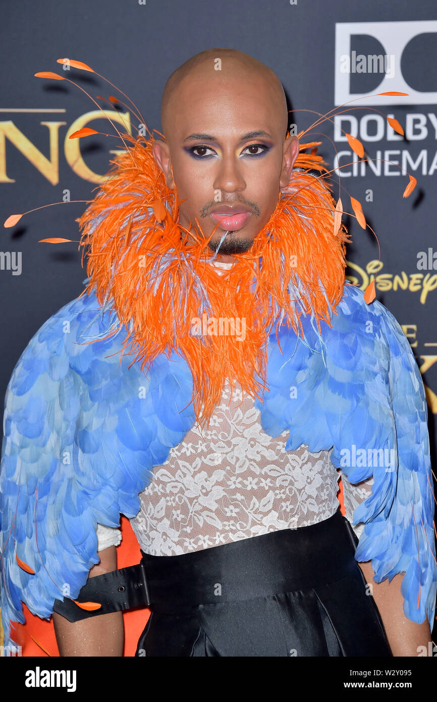 Kalen Allen at the world premiere of the movie 'The Lion King' at the ...