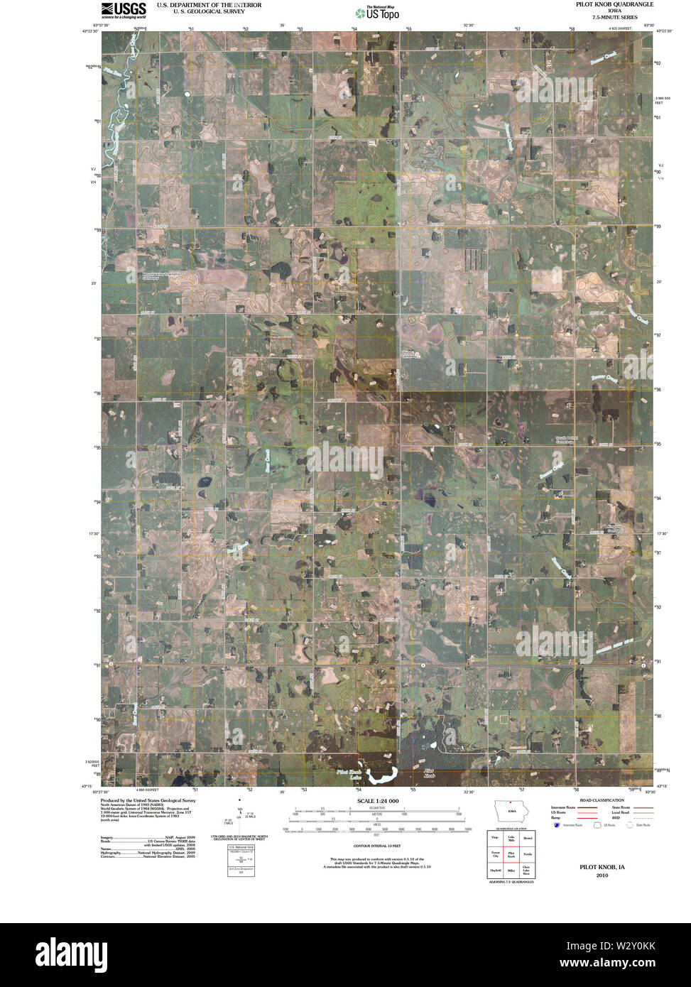 Map of pilot knob Cut Out Stock Images & Pictures - Alamy
