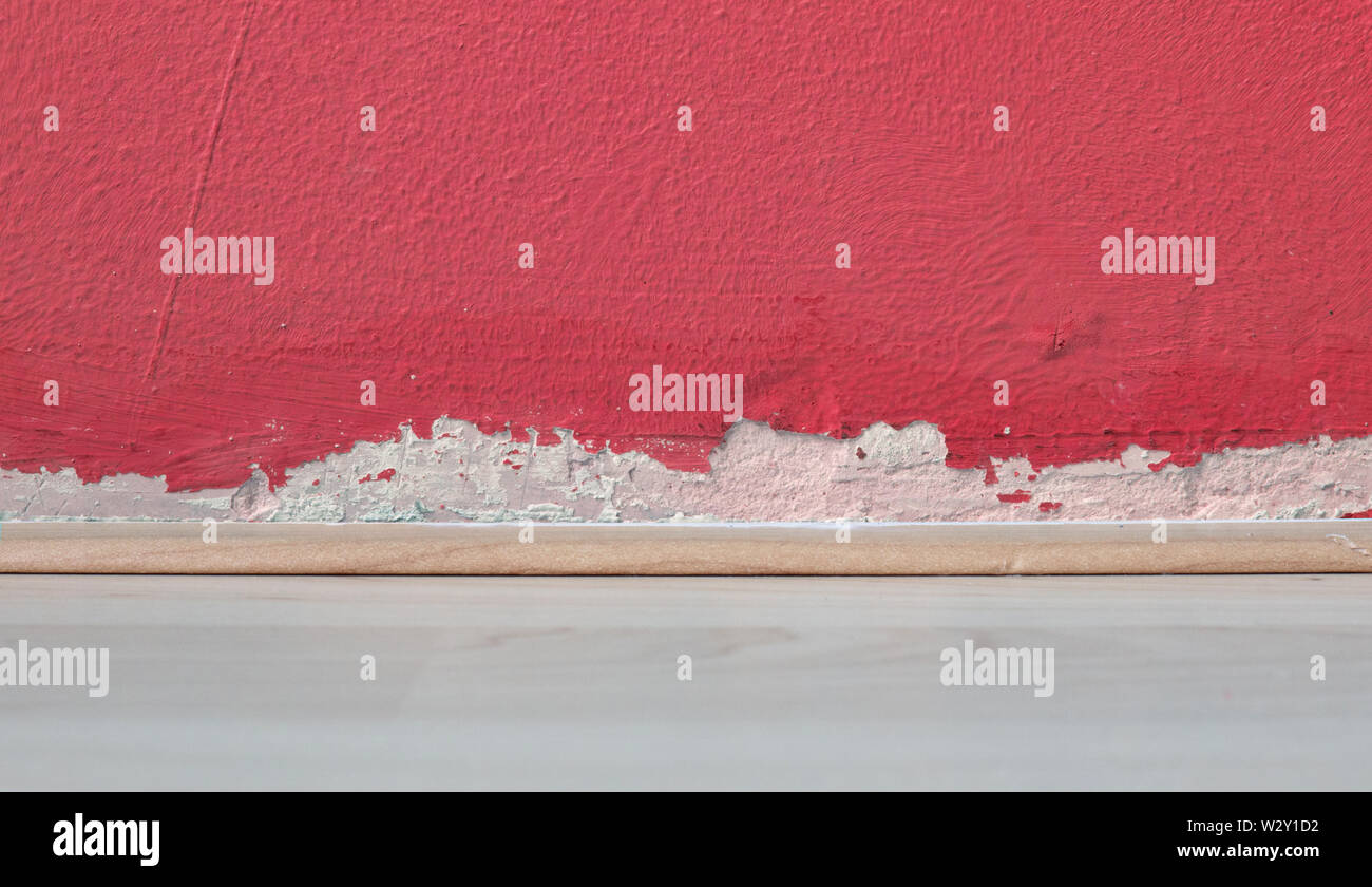 Old peeled wall with mold, red wall Stock Photo - Alamy